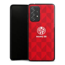 DeinDesign Galaxy A52s 5G Handy Slim Case extra d&uuml;nn Silikon Handyh&uuml;lle schwarz H&uuml;lle Mainz 05 Official Licensed Product Merchandise Silikon Slim Case