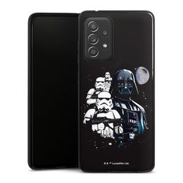 DeinDesign Galaxy A52s 5G Handy Slim Case extra d&uuml;nn Silikon Handyh&uuml;lle schwarz H&uuml;lle Weltall Star Wars Movie Silikon Slim Case