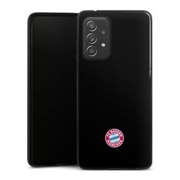 DeinDesign Galaxy A52s 5G Handy Slim Case extra d&uuml;nn Silikon Handyh&uuml;lle schwarz H&uuml;lle Fcb Fc Bayern M&uuml;nchen Logo Silikon Slim Case