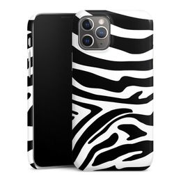 DeinDesign iPhone 12 Pro Handy Premium Case Smartphone Handyh&uuml;lle Schutzh&uuml;lle gl&auml;nzend Animal Look Zebra Animal Print Premium Case
