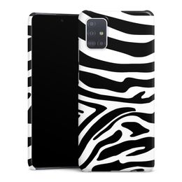DeinDesign Galaxy A51 Handy Premium Case Smartphone Handyh&uuml;lle Schutzh&uuml;lle gl&auml;nzend Animal Look Zebra Animal Print Premium Case