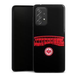 DeinDesign Galaxy A52s 5G Handy Slim Case extra d&uuml;nn Silikon Handyh&uuml;lle schwarz H&uuml;lle Official Licensed Product Eintracht Frankfurt Stadium Silikon Slim Case