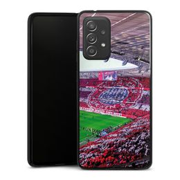 DeinDesign Galaxy A52s 5G Handy Slim Case extra d&uuml;nn Silikon Handyh&uuml;lle schwarz H&uuml;lle Stadium Fcb Fc Bayern M&uuml;nchen Silikon Slim Case