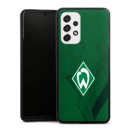 DeinDesign Galaxy A33 5G Handy Slim Case extra d&uuml;nn Silikon Handyh&uuml;lle schwarz H&uuml;lle Sv Werder Bremen Coat Of Arms Official Licensed Product Silikon Slim Case