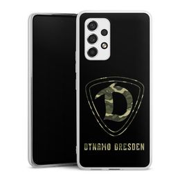 DeinDesign Galaxy A53 5G Handy Silikon H&uuml;lle Case transparent Handyh&uuml;lle Sg Dynamo Dresden Official Licensed Product Sgd Silikon Case
