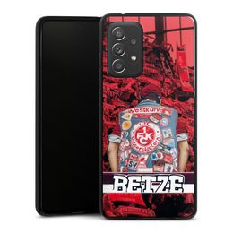 DeinDesign Galaxy A52s 5G Handy Slim Case extra d&uuml;nn Silikon Handyh&uuml;lle schwarz H&uuml;lle Official Licensed Product 1. Fc Kaiserslautern 1. Fck Silikon Slim Case