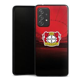 DeinDesign Galaxy A52s 5G Handy Slim Case extra d&uuml;nn Silikon Handyh&uuml;lle schwarz H&uuml;lle Bayer 04 Leverkusen Official Licensed Product Stadium Silikon Slim Case
