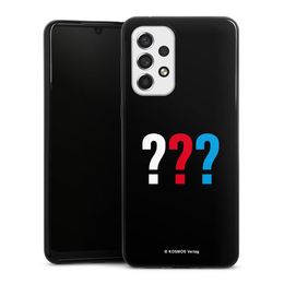 DeinDesign Galaxy A33 5G Handy Slim Case extra d&uuml;nn Silikon Handyh&uuml;lle schwarz H&uuml;lle Logo Die Drei ??? Official Licensed Product Silikon Slim Case