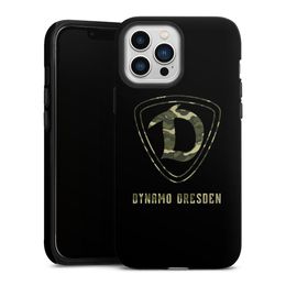 DeinDesign iPhone 13 Pro Max Handy Panzer Handyh&uuml;lle robuste Outdoor H&uuml;lle Schutzh&uuml;lle matt Sgd Official Licensed Product Sg Dynamo Dresden Tough Case