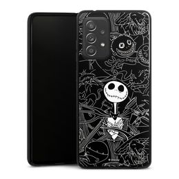 DeinDesign Galaxy A52s 5G Handy Slim Case extra d&uuml;nn Silikon Handyh&uuml;lle schwarz H&uuml;lle Disney Nightmare Before Christmas Halloween Silikon Slim Case