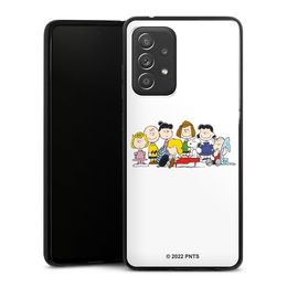 DeinDesign Galaxy A52s 5G Handy Slim Case extra d&uuml;nn Silikon Handyh&uuml;lle schwarz H&uuml;lle Peanuts Kindheit Merchandise Silikon Slim Case