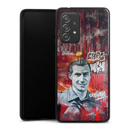 DeinDesign Galaxy A52s 5G Handy Slim Case extra d&uuml;nn Silikon Handyh&uuml;lle schwarz H&uuml;lle 1. Fc Kaiserslautern 1. Fck Fritz Walter Silikon Slim Case