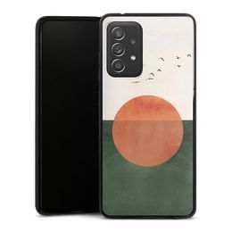 DeinDesign Galaxy A52s 5G Handy Slim Case extra d&uuml;nn Silikon Handyh&uuml;lle schwarz H&uuml;lle Sunshine Bird Sunset Silikon Slim Case