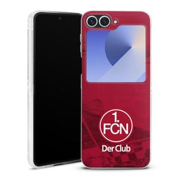 DeinDesign Galaxy Z Flip 6 Handy Hard Case Schutzh&uuml;lle transparent Smartphone Handy H&uuml;lle Bundesliga 1. Fc N&uuml;rnberg Official Licensed Product Hard Case