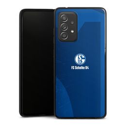 DeinDesign Galaxy A52s 5G Handy Slim Case extra d&uuml;nn Silikon Handyh&uuml;lle schwarz H&uuml;lle Official Licensed Product Bundesliga Fc Schalke 04 Silikon Slim Case