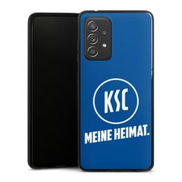 DeinDesign Galaxy A52s 5G Handy Slim Case extra d&uuml;nn Silikon Handyh&uuml;lle schwarz H&uuml;lle Karlsruher Sc Statement Ksc Silikon Slim Case