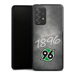 DeinDesign Galaxy A52s 5G Handy Slim Case extra d&uuml;nn Silikon Handyh&uuml;lle schwarz H&uuml;lle Hannover 96 H96 Official Licensed Product Silikon Slim Case