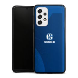 DeinDesign Galaxy A33 5G Handy Slim Case extra d&uuml;nn Silikon Handyh&uuml;lle schwarz H&uuml;lle Bundesliga Official Licensed Product Fc Schalke 04 Silikon Slim Case