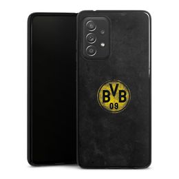 DeinDesign Galaxy A52s 5G Handy Slim Case extra d&uuml;nn Silikon Handyh&uuml;lle schwarz H&uuml;lle Bvb Borussia Dortmund Merchandise Silikon Slim Case