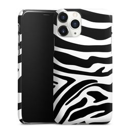 DeinDesign iPhone 11 Pro Handy Premium Case Smartphone Handyh&uuml;lle Schutzh&uuml;lle gl&auml;nzend Animal Look Zebra Animal Print Premium Case
