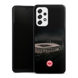 DeinDesign Galaxy A33 5G Handy Slim Case extra d&uuml;nn Silikon Handyh&uuml;lle schwarz H&uuml;lle Official Licensed Product Stadium Eintracht Frankfurt Silikon Slim Case