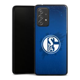 DeinDesign Galaxy A52s 5G Handy Slim Case extra d&uuml;nn Silikon Handyh&uuml;lle schwarz H&uuml;lle Official Licensed Product Fc Schalke 04 Schalke 04 Silikon Slim Case