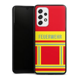 DeinDesign Galaxy A33 5G Handy Slim Case extra d&uuml;nn Silikon Handyh&uuml;lle schwarz H&uuml;lle Fire Fighter Fire Fighters Life Saver Silikon Slim Case