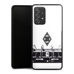 DeinDesign Galaxy A52s 5G Handy Slim Case extra d&uuml;nn Silikon Handyh&uuml;lle schwarz H&uuml;lle Stadium Die Fohlen Borussia M&ouml;nchengladbach Silikon Slim Case