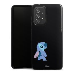 DeinDesign Galaxy A52s 5G Handy Slim Case extra d&uuml;nn Silikon Handyh&uuml;lle schwarz H&uuml;lle Disney Lilo & Stitch Merchandise Silikon Slim Case