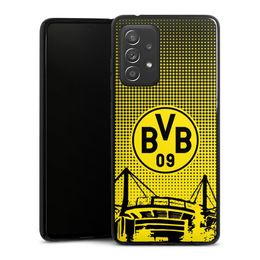 DeinDesign Galaxy A52s 5G Handy Slim Case extra d&uuml;nn Silikon Handyh&uuml;lle schwarz H&uuml;lle Bvb Stadium Borussia Dortmund Silikon Slim Case