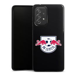 DeinDesign Galaxy A52s 5G Handy Slim Case extra d&uuml;nn Silikon Handyh&uuml;lle schwarz H&uuml;lle Official Licensed Product Transparent Rb Leipzig Silikon Slim Case