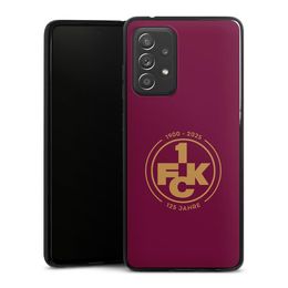 DeinDesign Galaxy A52s 5G Handy Slim Case extra d&uuml;nn Silikon Handyh&uuml;lle schwarz H&uuml;lle 125 Jahre 1. Fc Kaiserslautern 1. Fck Silikon Slim Case