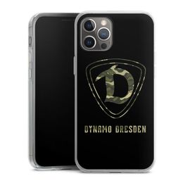 DeinDesign iPhone 12 Pro Max Handy Silikon H&uuml;lle Case transparent Handyh&uuml;lle Sgd Official Licensed Product Sg Dynamo Dresden Silikon Case