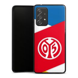 DeinDesign Galaxy A52s 5G Handy Slim Case extra d&uuml;nn Silikon Handyh&uuml;lle schwarz H&uuml;lle 1. Fsv Mainz 05 E.V. Official Licensed Product Soccer Silikon Slim Case