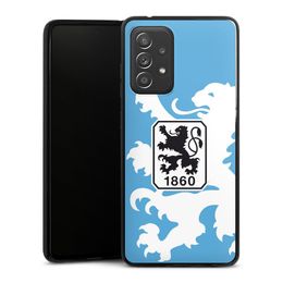 DeinDesign Galaxy A52s 5G Handy Slim Case extra d&uuml;nn Silikon Handyh&uuml;lle schwarz H&uuml;lle Coat Of Arms Tsv 1860 M&uuml;nchen Official Licensed Product Silikon Slim Case