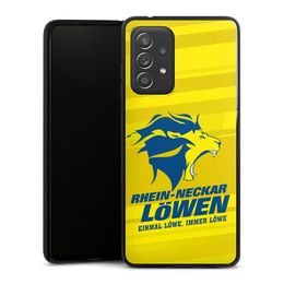 DeinDesign Galaxy A52s 5G Handy Slim Case extra d&uuml;nn Silikon Handyh&uuml;lle schwarz H&uuml;lle Official Licensed Product Rhein-Neckar-L&ouml;wen Rnl Silikon Slim Case