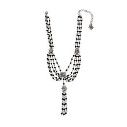 Allg&auml;u Rebell Kette mit Anh&auml;nger ALLG&Auml;U REBELL "Peggy", Damen, Gr. onesize, Metall, schwarz, Basic, Halsketten, mit kleinen Edelwei&szlig;