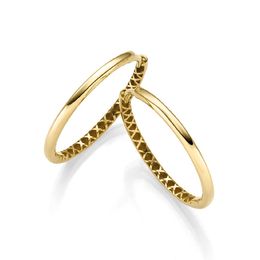 Adelia&acute;s Paar Creolen ADELIA&acute;S "Creolen Ohrringe 2,1 mm aus 333 Gelbgold", gold, Ohrringe, Damen, Damen, Gold