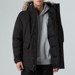 Funktionsparka The North Face "M MCMURDO PARKA", Herren, Gr. L, tnf schwarz, tnf schwarz, Obermaterial: 100% Nylon. Besatz: 62% Polyester, 38% Polyacryl. Wattierung: 100% Daunen, hoch geschlossener Ausschnitt, Jacken, wasser- und winddicht, daunenwattiert, atmungsaktiv