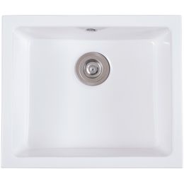 K&uuml;chensp&uuml;le Welltime "Amrum", wei&szlig;, B:53,5cm H:19cm T:46cm, Keramik, K&uuml;chensp&uuml;len, hochwertige Keramik