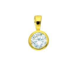 Adelia&acute;s Kettenanh&auml;nger ADELIA&acute;S "Anh&auml;nger 925 Silber vergoldet mit Zirkonia", gold, Schmuckanh&auml;nger, Damen, mit Zirkonia, Silber 925 (Sterlingsilber), Kettenanh&auml;nger, Goldanh&auml;nger