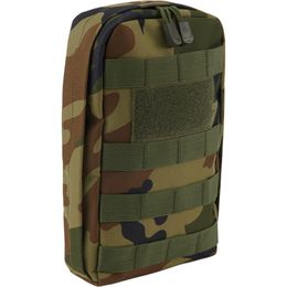 G&uuml;rteltasche Brandit "Brandit Accessoires Snake Molle Pouch", Gr. onesize, gr&uuml;n (olive camouflage), Polyester, mehrfarbig, Taschen G&uuml;rteltasche