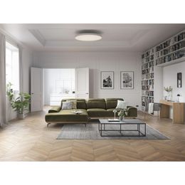 Wohnlandschaft Musterring "MR 2490 Ecksofa mit erstklassigem Sitzkomfort, Long-Life-Leder", gr&uuml;n (camouflage, s), B:342cm T:207cm, Sofas, Wohnlandschaft, Fu&szlig; schwarz, Sitzh&ouml;he 48cm, wahlweise mit Funktionen, Ma&szlig;e 342x207 cm