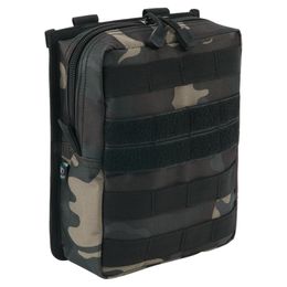 G&uuml;rteltasche Brandit "Brandit Accessoires Cross Molle Pouch", Gr. onesize, schwarzcamouflage, Polyester, unifarben, Taschen G&uuml;rteltasche