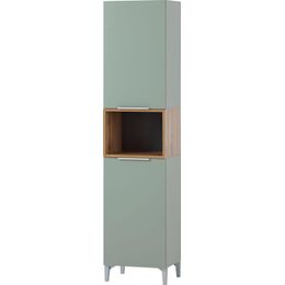 Hochschrank Schildmeyer "Smilla, Hochschrank, Made in Germany, B: 40,2 cm", gr&uuml;n (pistazie, eiche landhausfarben), B:40,2cm H:175,5cm T:31,9cm, FSC-zertifizierter Holzwerkstoff, Schr&auml;nke, Hochschrank, Solide Verarbeitung - Dieses Produkt ist in Deutschland gefertigt