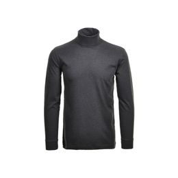 Sweatshirt Ragman "Longsleeve Langarm Basic Rollkragen Regular Fit", Herren, Gr. S, grau (dunkelgrau), Obermaterial: 100% Baumwolle CO., Sweatshirts Sweatshirt
