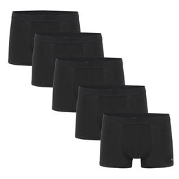Boxer Fila, Herren, Gr. S, schwarz (200, schwarz), Single Jersey, Obermaterial: 95% Baumwolle, 5% Elasthan, k&ouml;rpernah, Unterhosen, ohne Eingriff, Multipack, Cotton-Mix