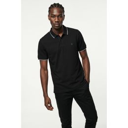 Jack & Jones JACK & JONES Herren Poloshirt "JPRBLAWESTON SS POLO"schwarz detail:contrast, Gr. M, unifarben, Jersey, Obermaterial: 100% Baumwolle, Shirts, mit
