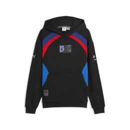 Hoodie Puma "BMW M MOTORSPORT Lifestyle Relaxed Hoodie Herren", Herren, Gr. L, schwarz, Obermaterial: 67% Baumwolle, 33% Polyester. Kapuzenfutter: 67% Baumwolle, 33% Polyester. Rippe: 97% Baumwolle, 3% Elasthan, relaxed fit, Rundhals, Sweatshirts Hoodie