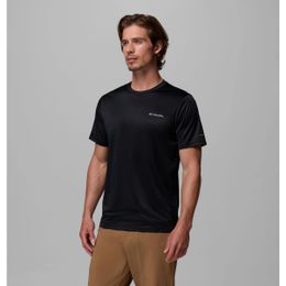Funktionsshirt Columbia, Jungen, Gr. S (46), schwarz, Obermaterial: 100% Polyester, Shirts Funktionsshirt, Kurzarm-Design, feuchtigkeitstransportierendes Gewebe, aus Polyester